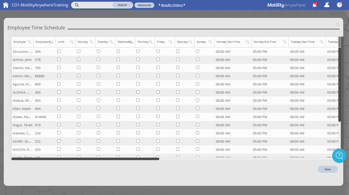 Time Clock – Motility Software Solutions