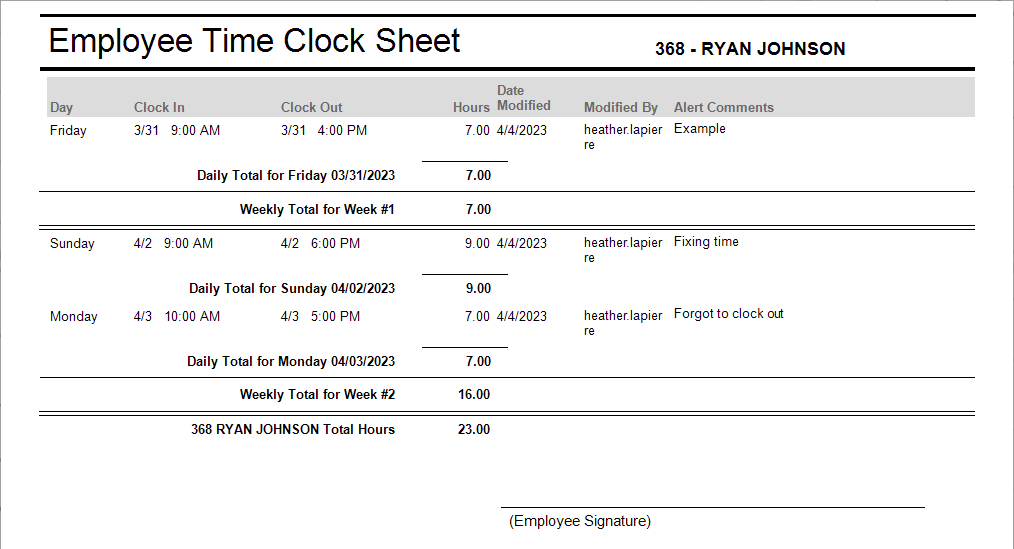 Time Clock – Motility Software Solutions