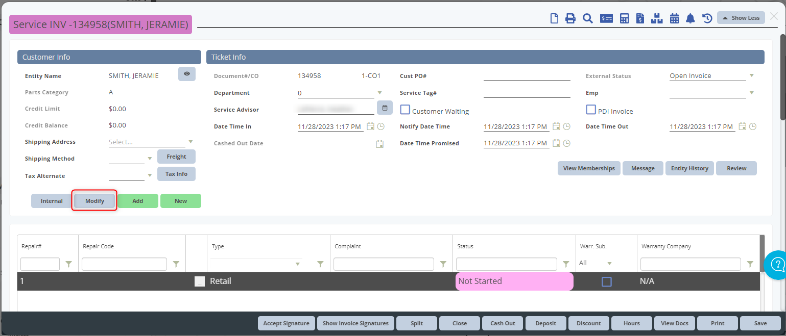 Add Unit to the Entity on an Invoice – Motility Software Solutions