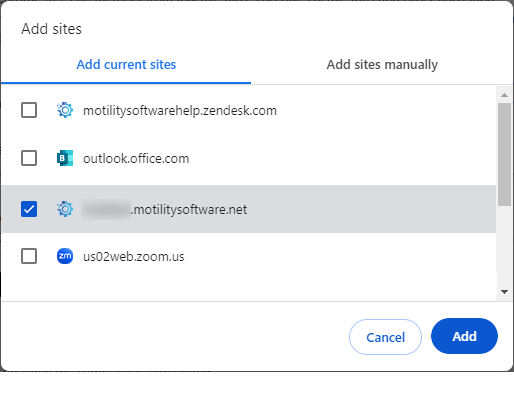 Browser Setup & Troubleshooting – Motility Software Solutions