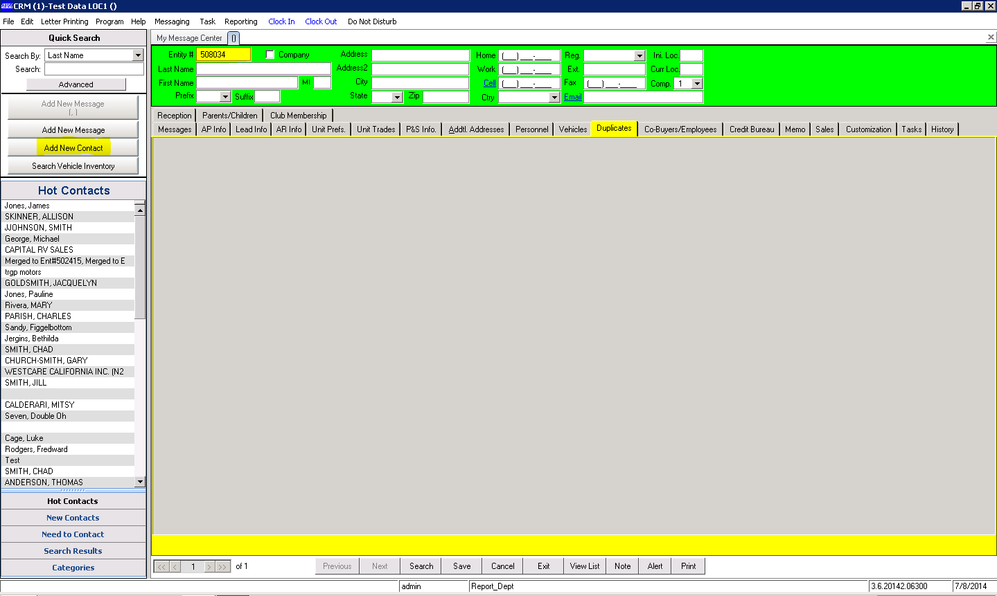 Add a New Entity – Motility Software Solutions
