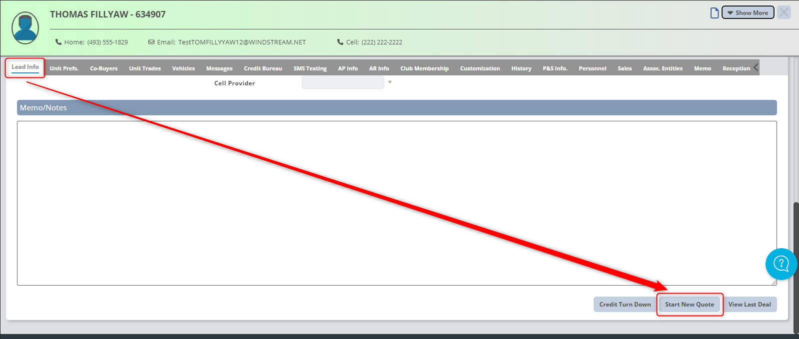 Start a Quote – Motility Software Solutions