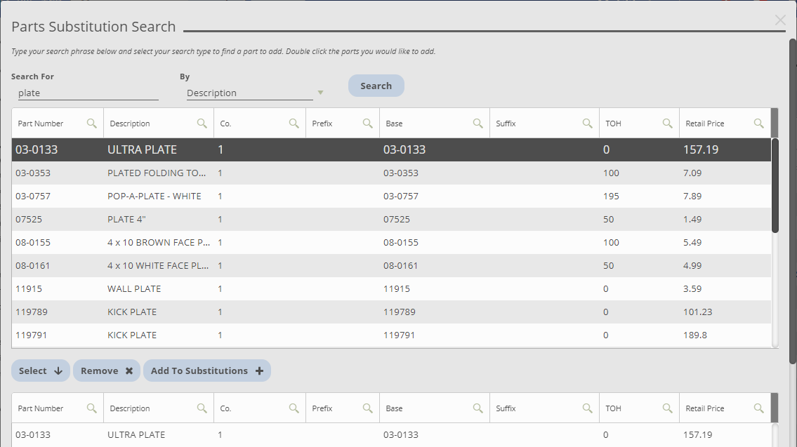 Master Inventory Part Profile – Motility Software Solutions