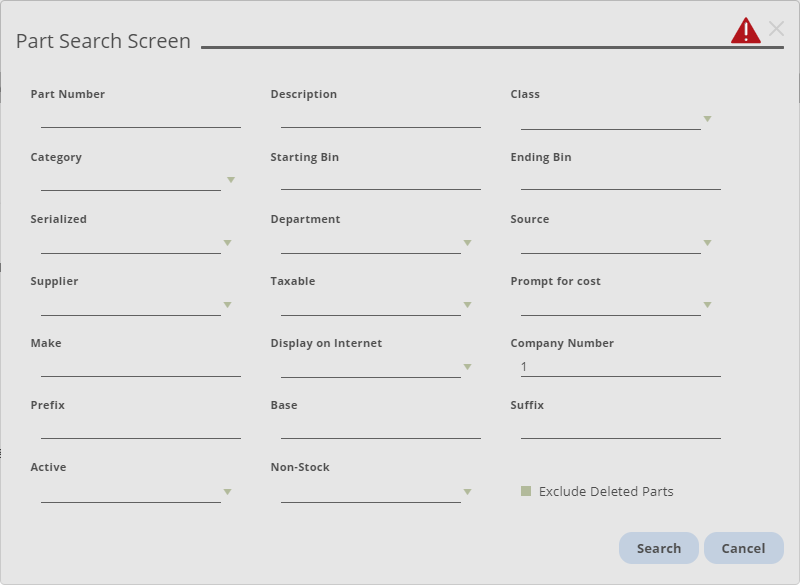 Master Inventory Part Profile – Motility Software Solutions