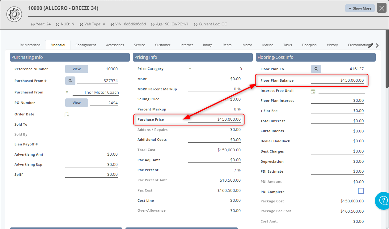 Add A New Unit and Purchase Transaction – Motility Software Solutions